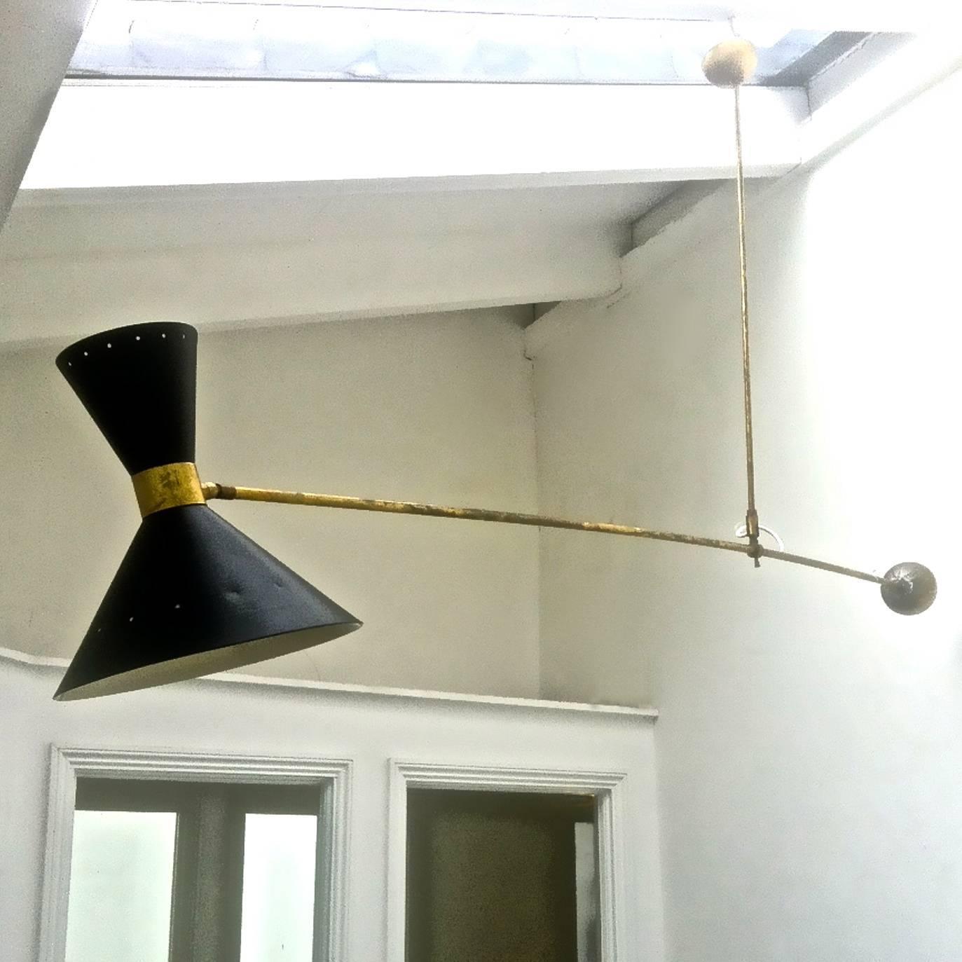 Mid-Century Counterbalance Light For Sale at 1stdibs