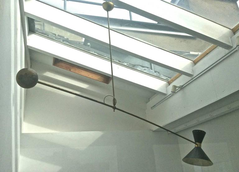 Mid-Century Counterbalance Light at 1stDibs