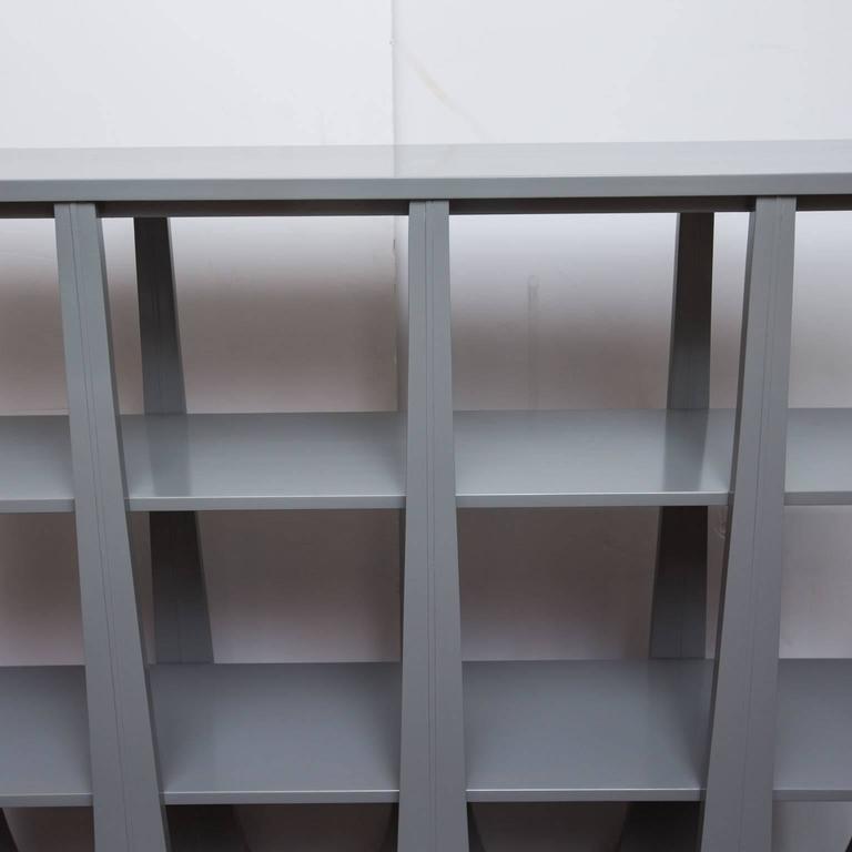 Broyhill Brasilla Bookcase in Grey Lacquer at 1stDibs