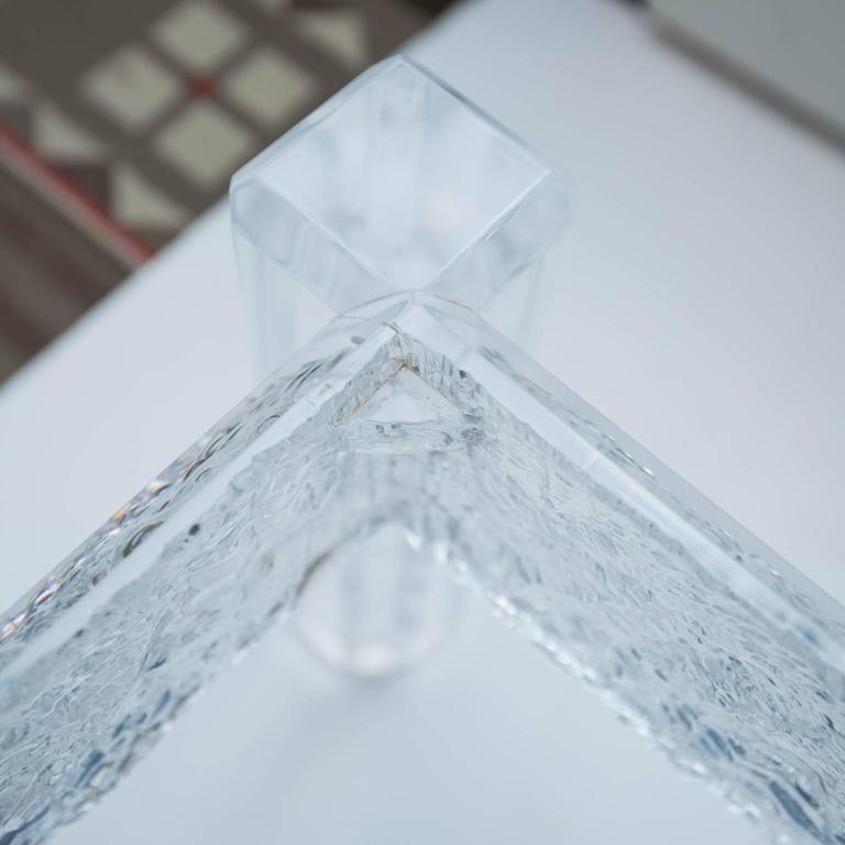 Large Custom Lucite Coffee Table Base For Sale at 1stDibs