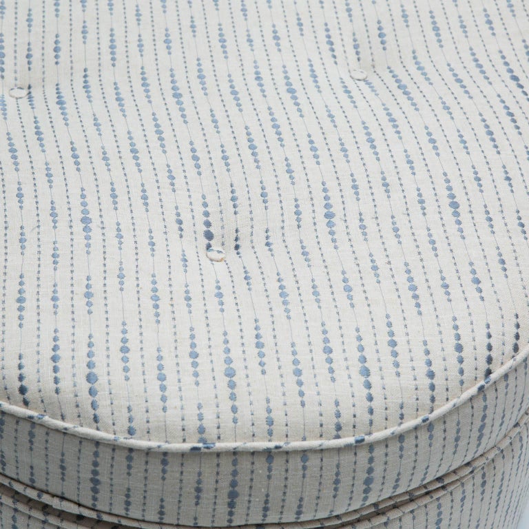 Trefoil Shaped Upholstered Ottoman at 1stDibs