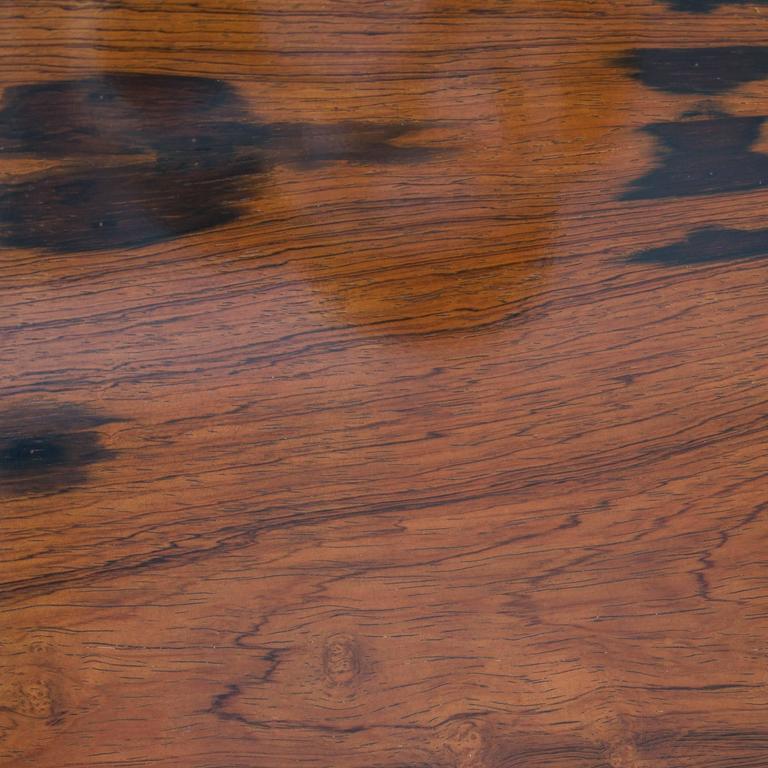 Vintage Rosewood and Chrome Executive Desk at 1stDibs