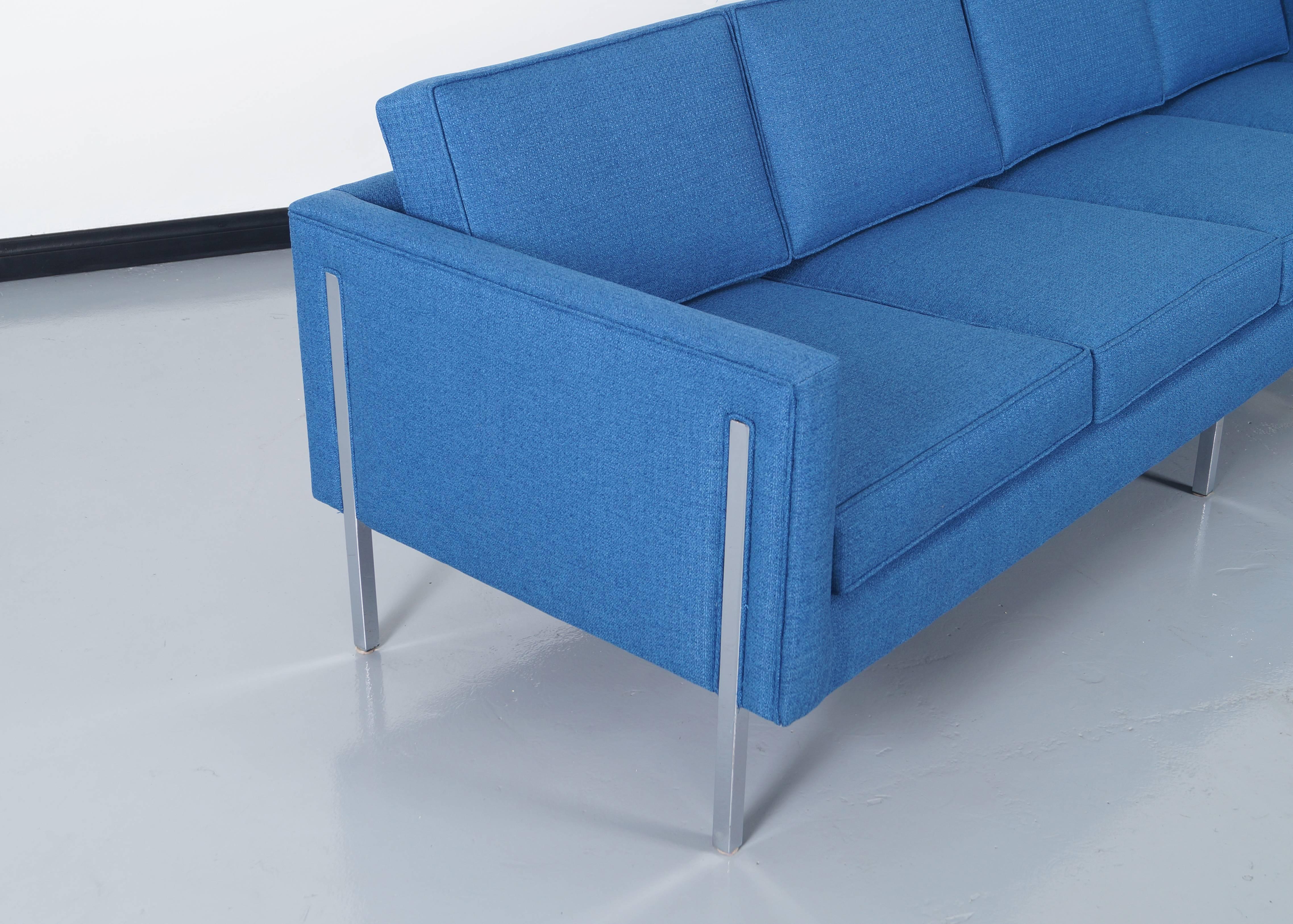 Mid-Century Modern Chrome Sofa at 1stDibs