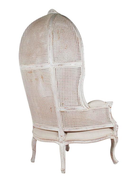 French Style Cane Wingback Canopy Porters Chair at 1stDibs | modern ...