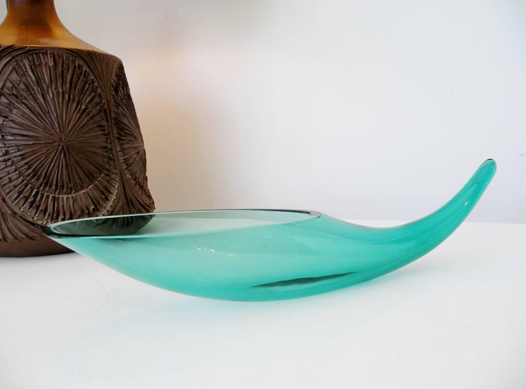 Blenko Wayne Husted 964 Cornucopia Horn of Plenty at 1stDibs