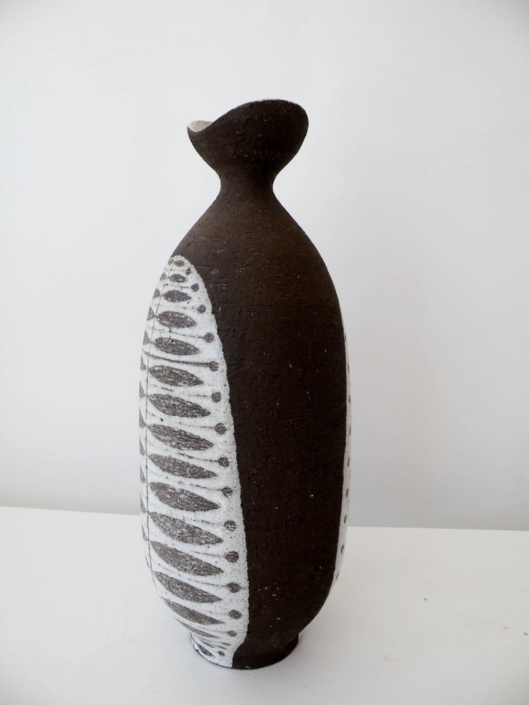 1950s Thomas Toft Denmark Studio Pottery Vase For Sale at 1stDibs