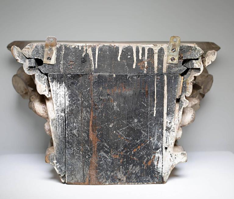 Turn of the Century Hand-Carved Wooden Bank Column Capitals, circa 1900 ...