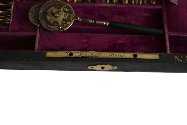 19th Century French Optician Eye Testing Kit, circa 1890s at 1stDibs