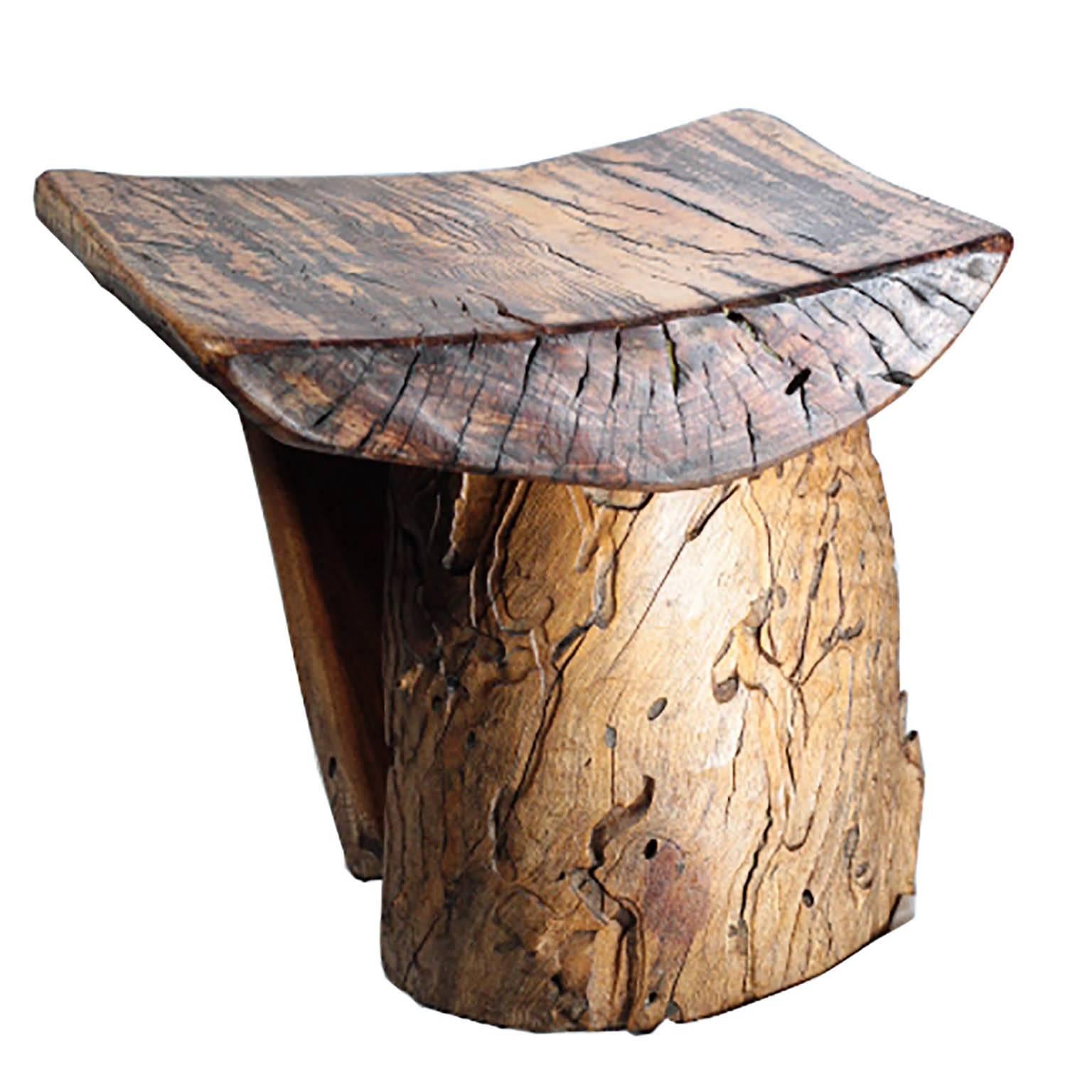 Handmade Rustic Tree Stump Stool at 1stDibs