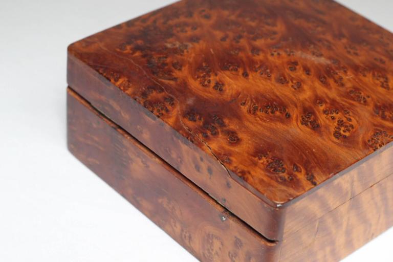 Burl Wood Box For Sale at 1stDibs