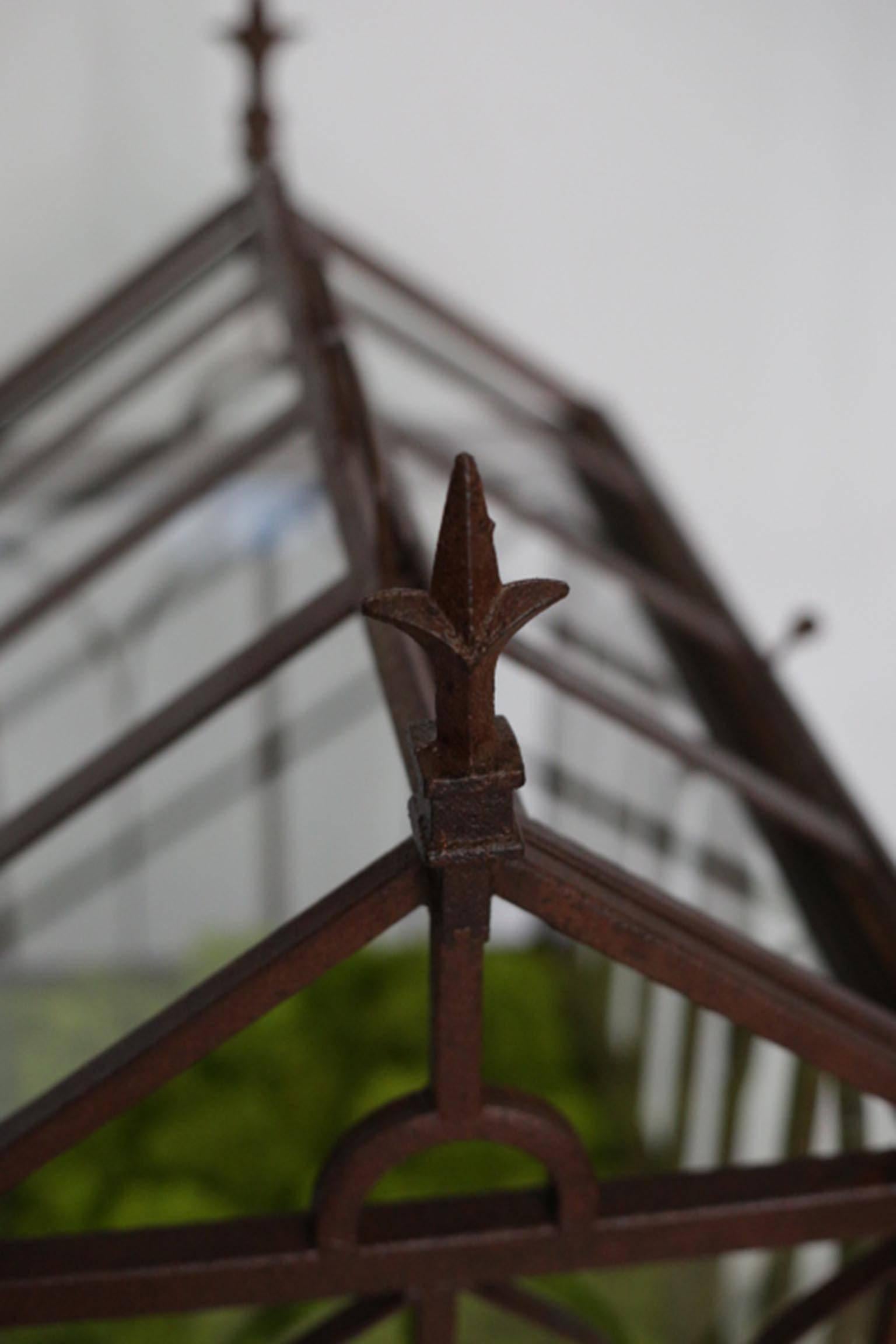 Turn of the Century Antique Wrought Iron Wardian Case on Stand, circa ...