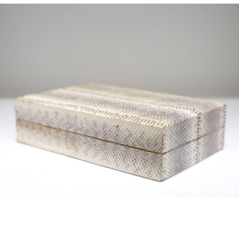 Genuine Snakeskin Box For Sale at 1stDibs