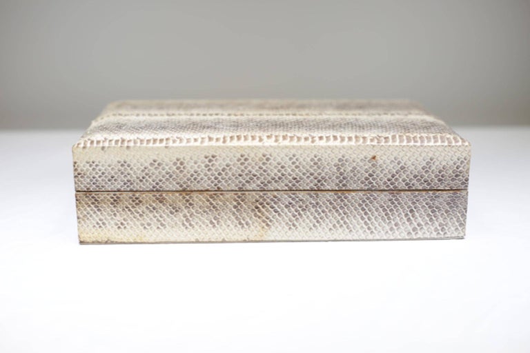 Genuine Snakeskin Box For Sale at 1stDibs