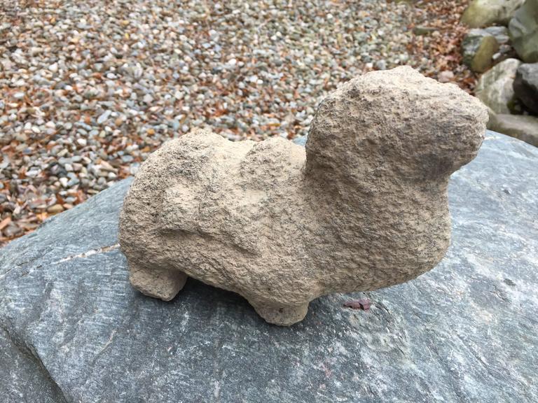 Old Central Asian Hand carved Antique Stone Camel Sculpture at 1stDibs