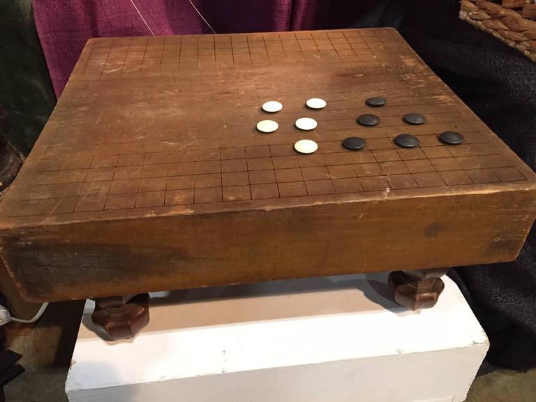 Go Game Complete Japanese Antique Goban "Go" Board Set from 1930s at ...