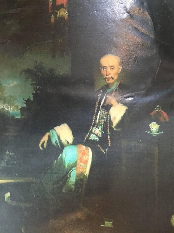 China Trade Canton 1811 Framed Autograph HOUQUA 伍秉鉴; Wu Bingjian, at ...