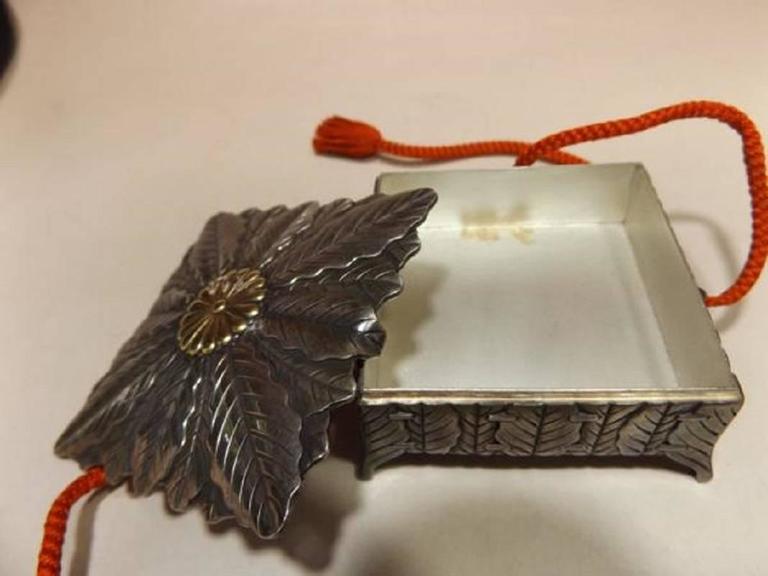 Imperial Emperor's Treasure Gilt Silver "Leaf" Keepsake Box, 1915 FREE ...