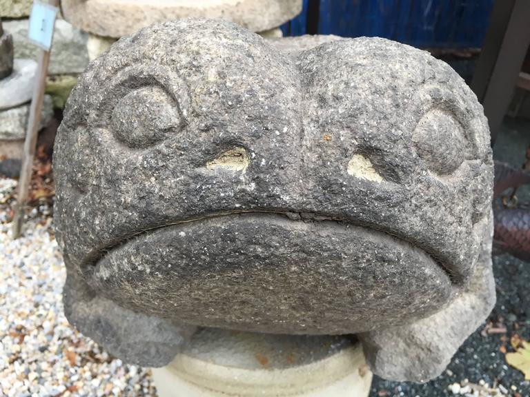 Giant Japanese Stone Toad Frog 80 Years Old from Shiga Garden at 1stDibs