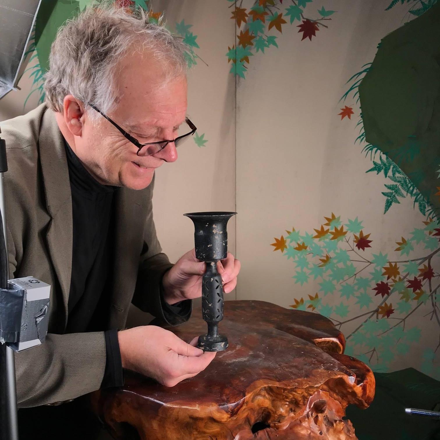 Rare Chinese Neolithic Longshan Culture Black "Egg-Shell" Pottery Stem ...