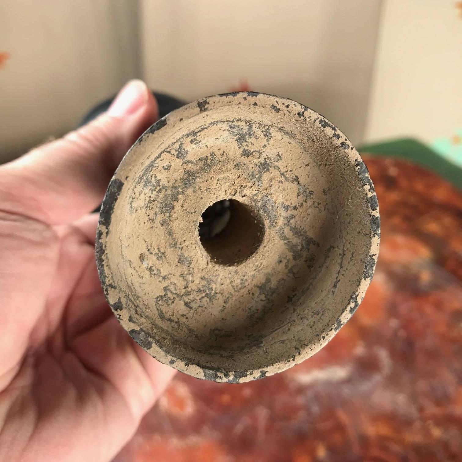 Rare Chinese Neolithic Longshan Culture Black "Egg-Shell" Pottery Stem ...