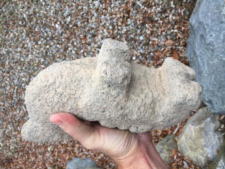 Old Central Asian Hand carved Antique Stone Camel Sculpture at 1stDibs