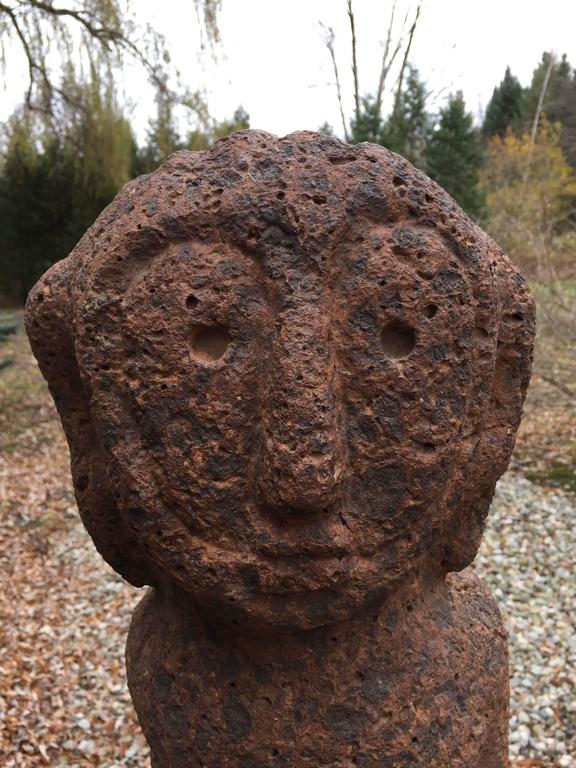 African Big "Bongo Peoples" Stone Female Figure For Sale at 1stDibs