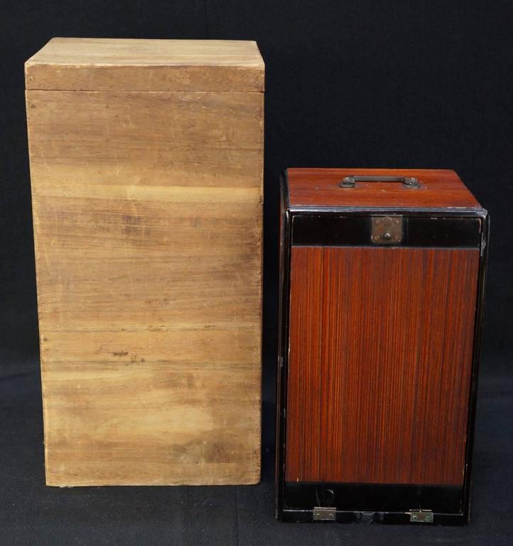 Japanese Fine Antique Hand Lacquered Complete Bento Food Box, Early ...