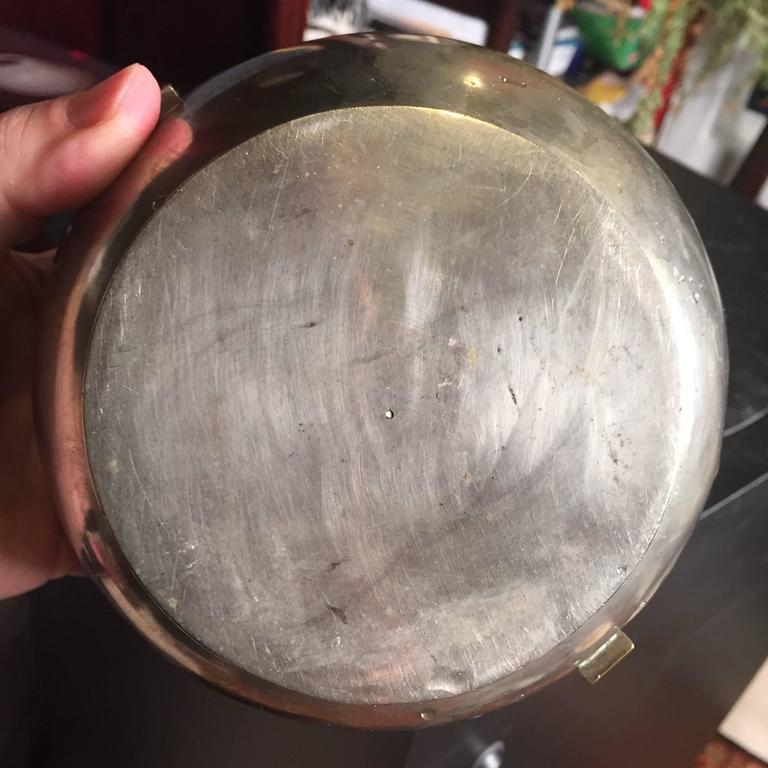 China Antique Metal Hand Warmer and Incense Burner, 19th Century at 1stDibs