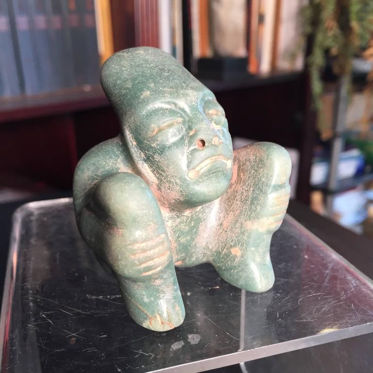 Gift of Ancient Jade Pre Columbian Figure, 1000-400 BC Human or ...