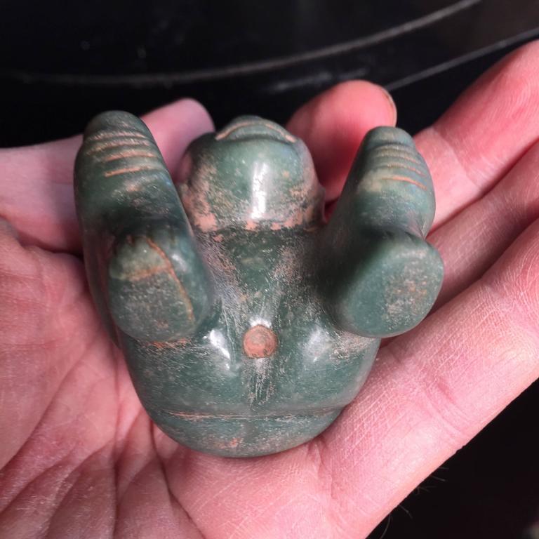 Gift of Ancient Jade Pre Columbian Figure, 1000-400 BC Human or ...