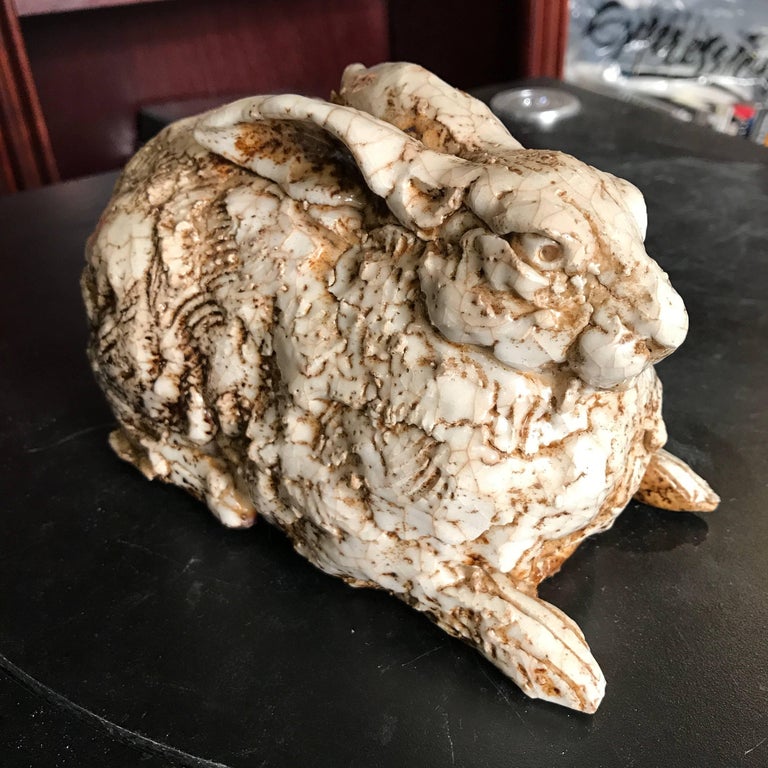 Japan Fine Scampering Rabbit Handmade and Hand-Painted Ceramic ...