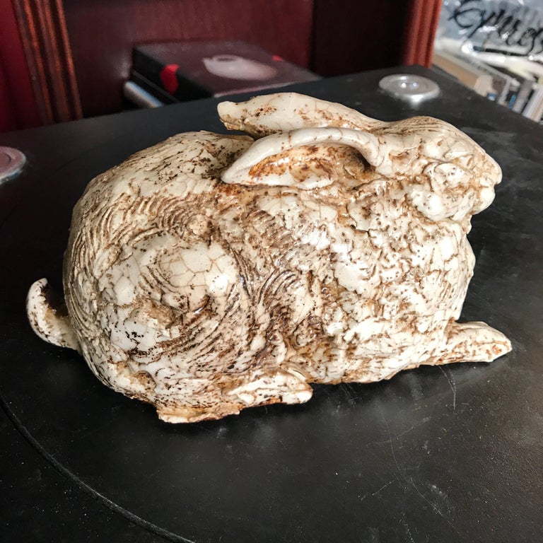 Japan Fine Scampering Rabbit Handmade and Hand-Painted Ceramic ...