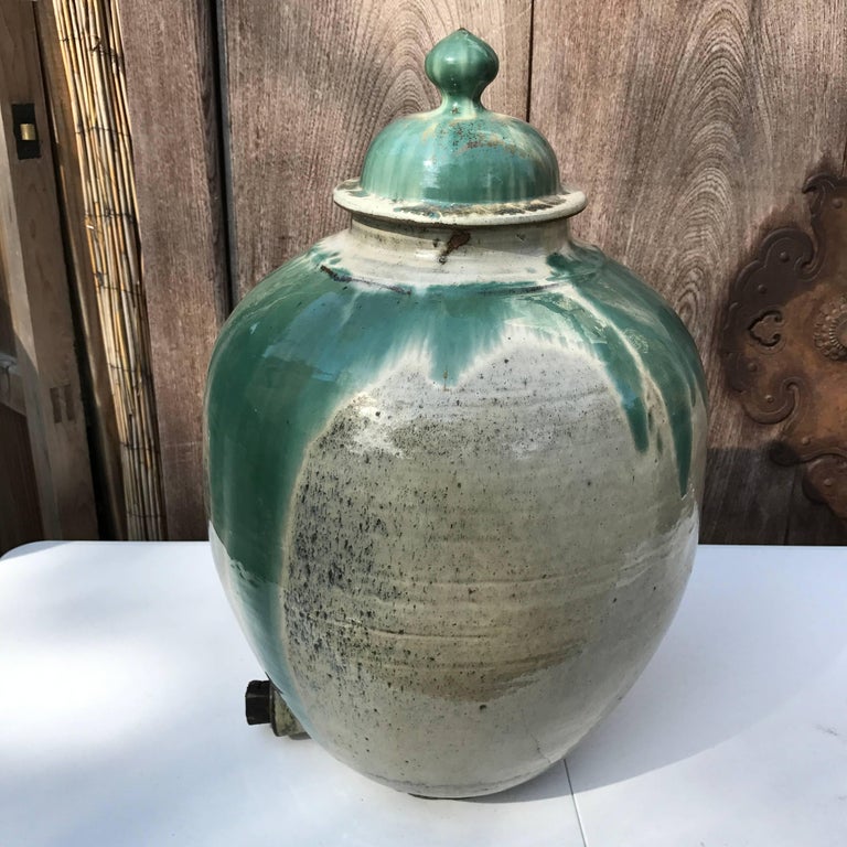 Japan Early Antique Hand-Painted One-of-a-Kind Ceramic Lidded Soy ...