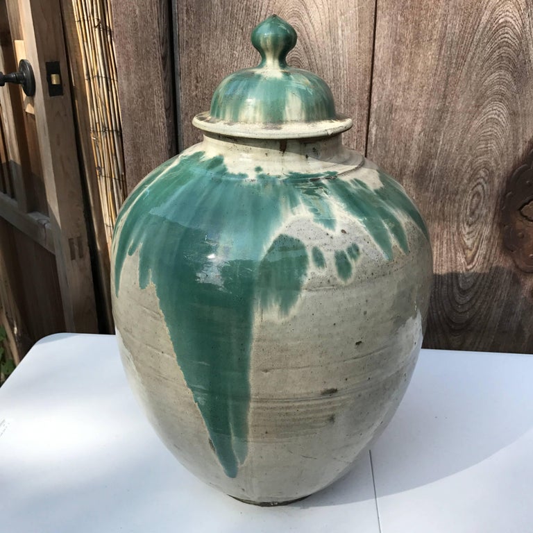 Japan Early Antique Hand-Painted One-of-a-Kind Ceramic Lidded Soy ...