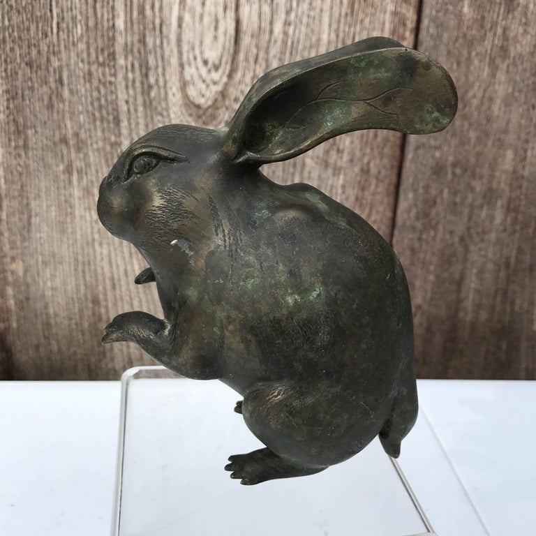Fine Antique Japanese Bronze Rabbit Usagi, Meiji Period, 1868-1912 at ...