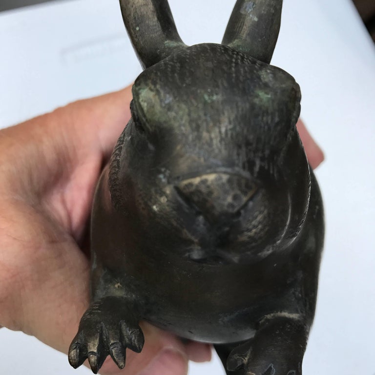 Fine Antique Japanese Bronze Rabbit Usagi, Meiji Period, 1868-1912 at ...