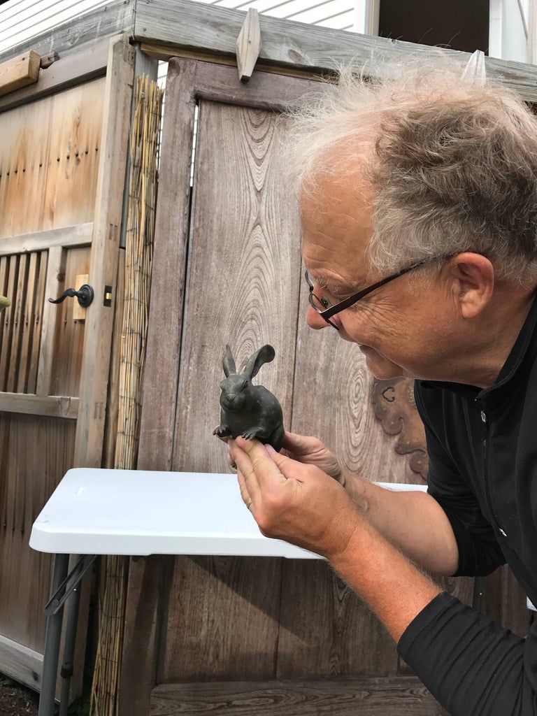 Fine Antique Japanese Bronze Rabbit Usagi, Meiji Period, 1868-1912 at ...