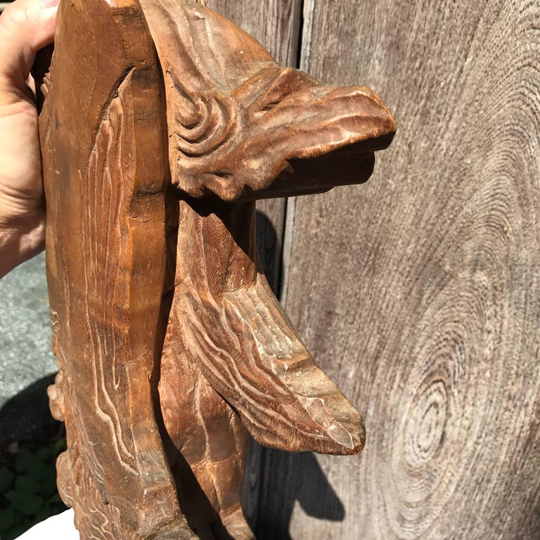 Japan Antique Daruma Hand-Carved Talisman of Perseverance and Good Luck ...