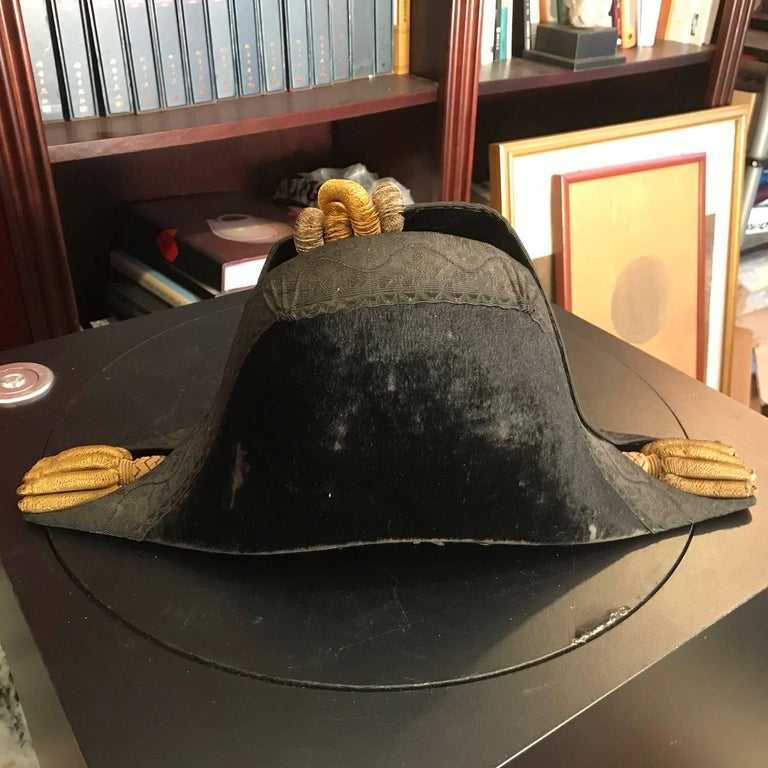 Japanese Antique Imperial Naval Officers Gold Gilt Hat, Meiji Period at ...