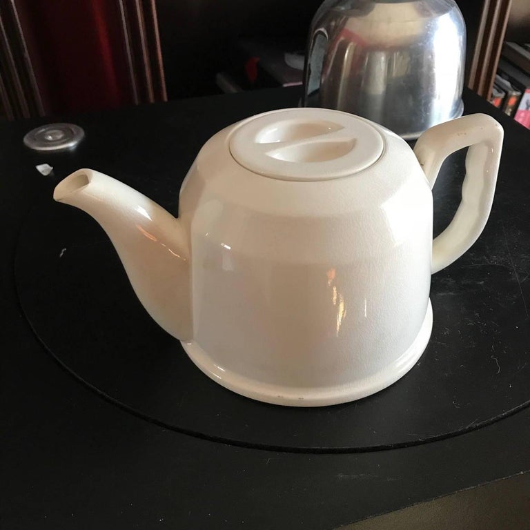 Japan Vintage Ceramic Tea Pot Modernist Style Warming Jacket Immediate ...