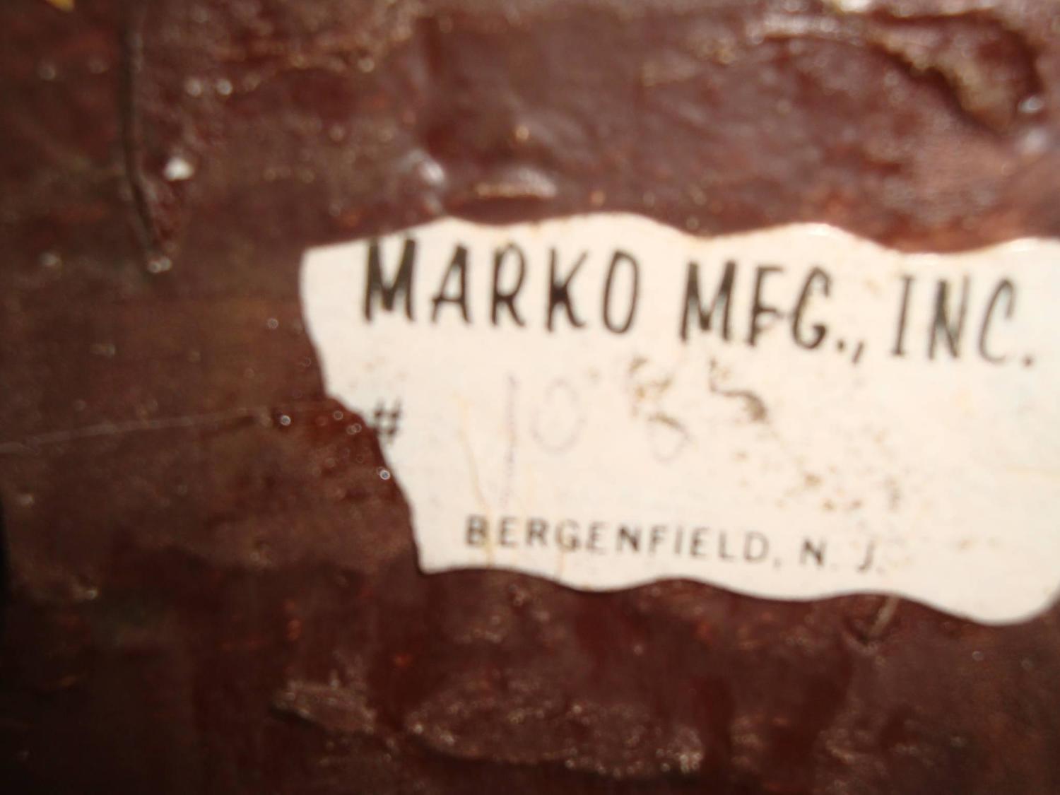 Midcentury Silver and Gold Painted Large Key Wall Hanging by Marko ...