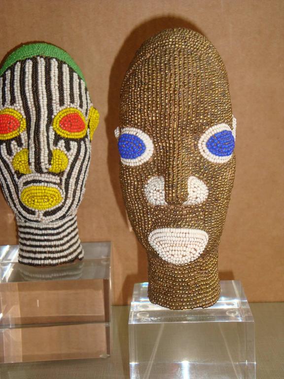 African Beaded Heads at 1stDibs