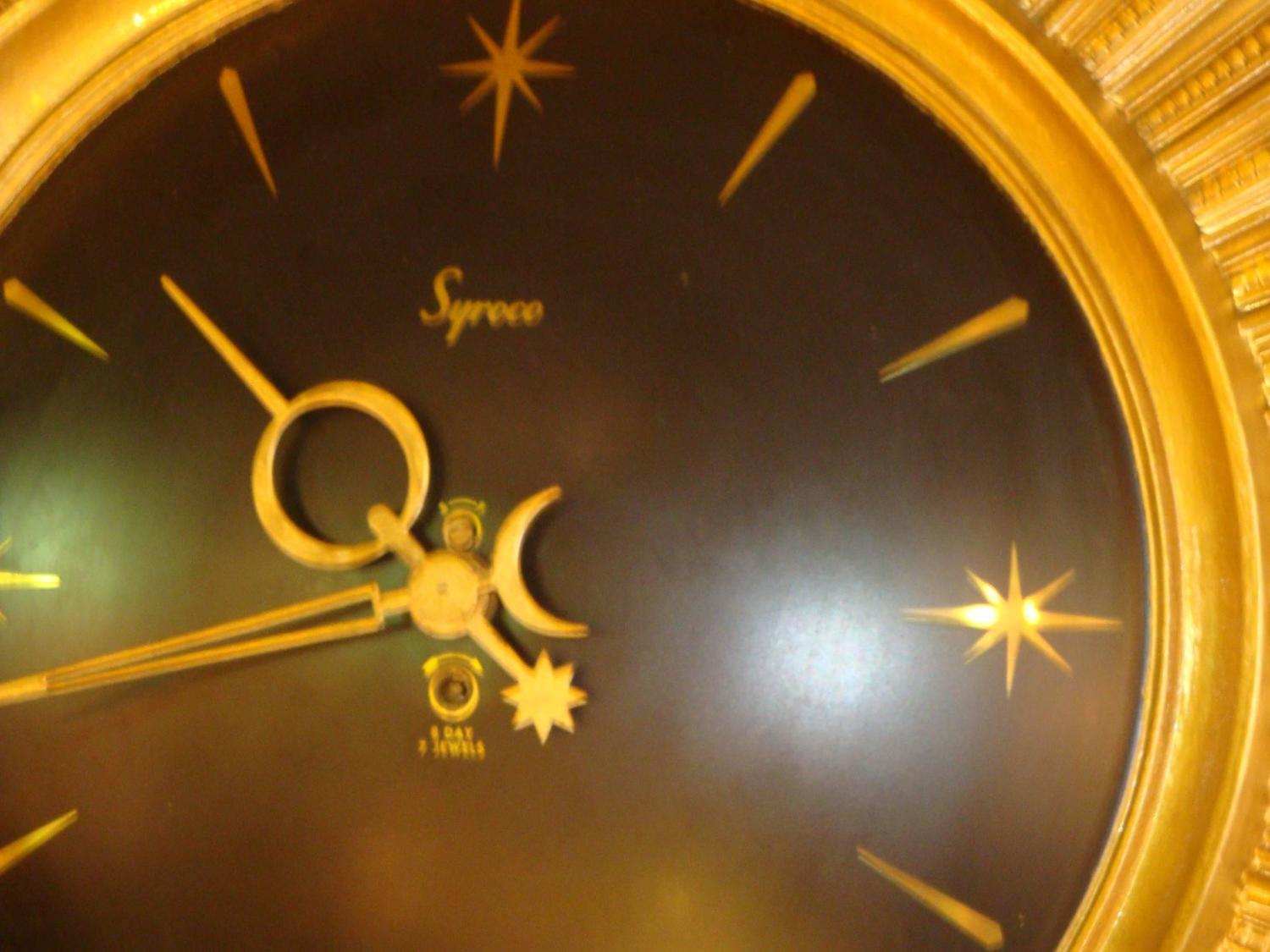 Syroco Clock at 1stdibs