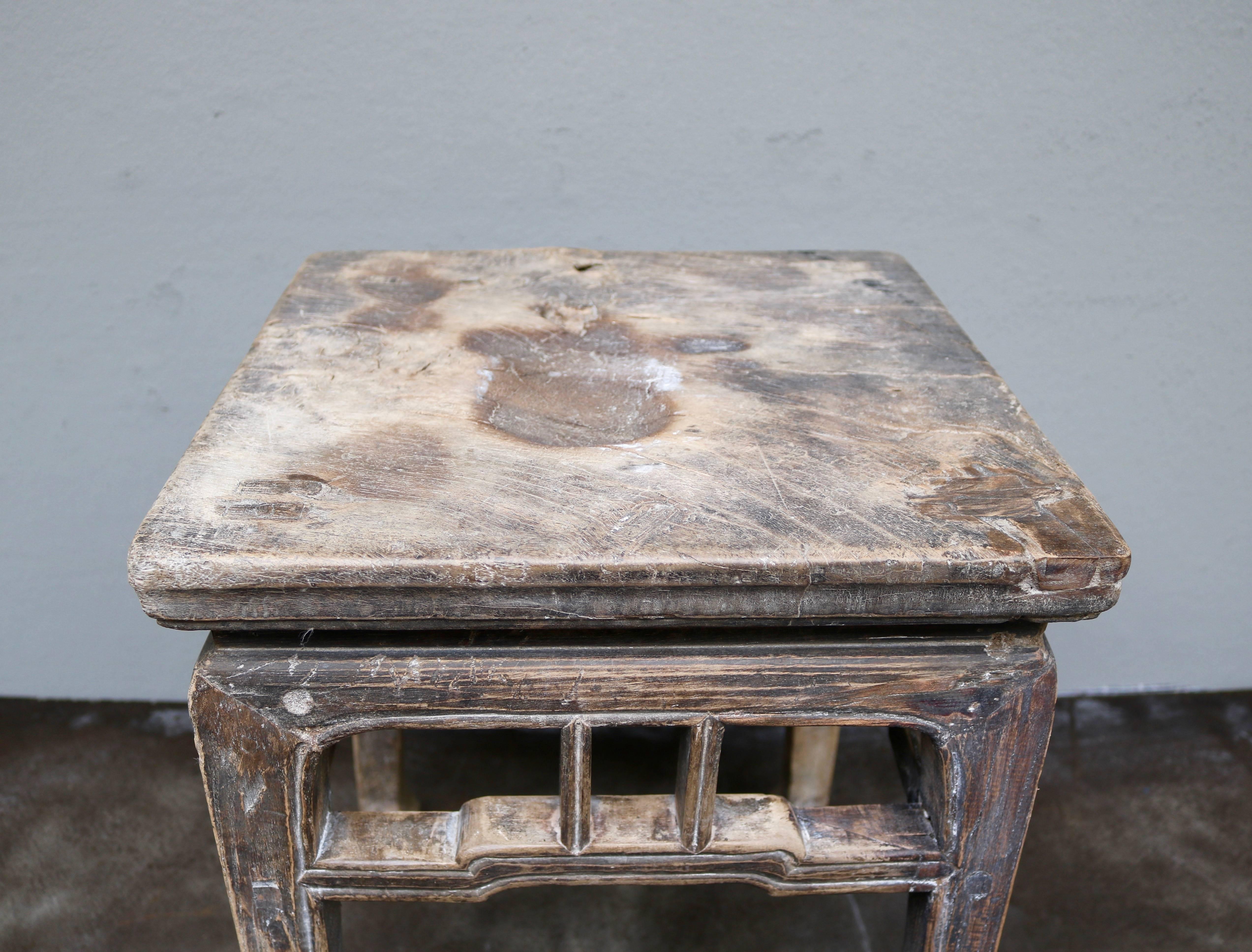 Ancient Chinese Wooden Stool from the Shanxi Province For Sale at ...
