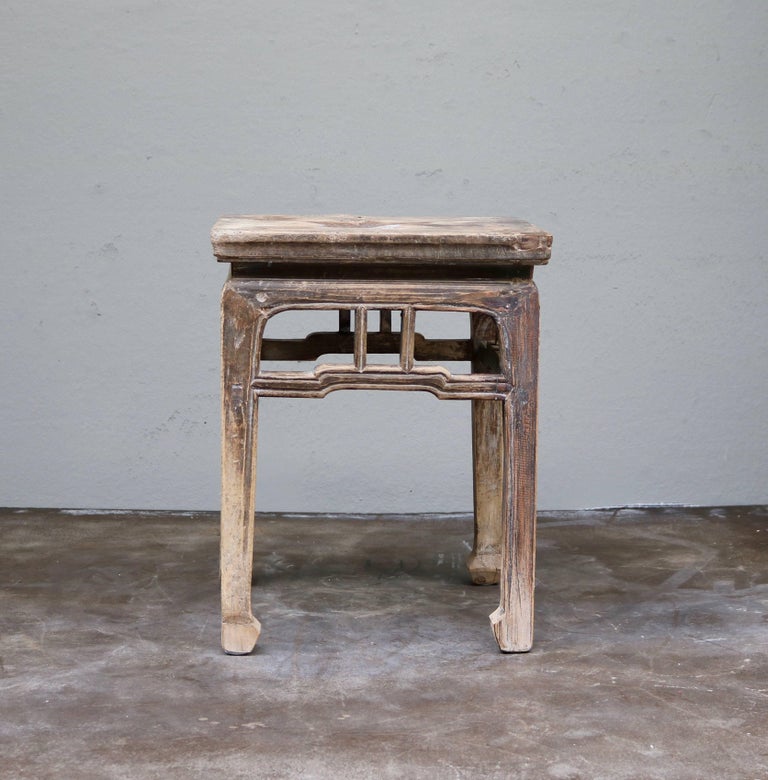 Ancient Chinese Wooden Stool from the Shanxi Province For Sale at ...