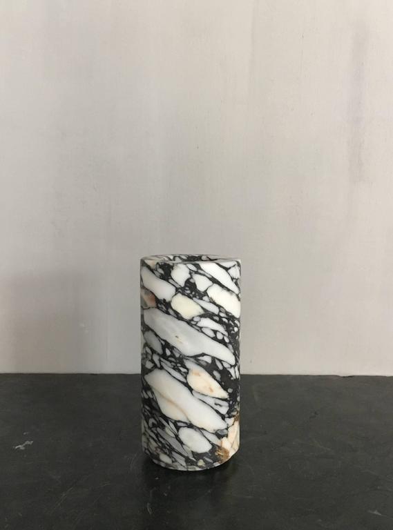 Unique Cylindrical Marble Vase from Michaël Verheyden at 1stDibs