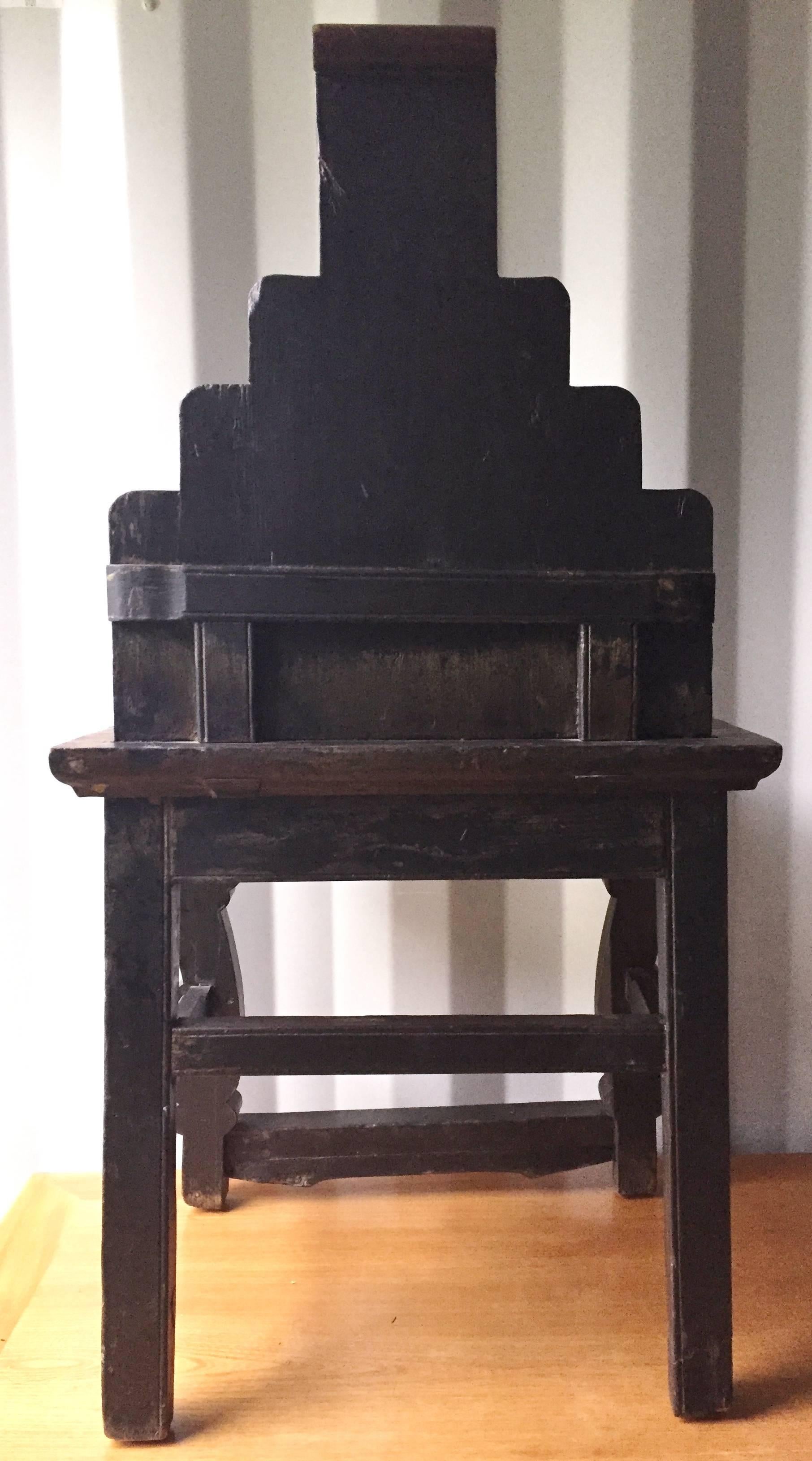 Antique Chinese Matriarch Empress Chair, Yun Nan Province, 19th Century ...