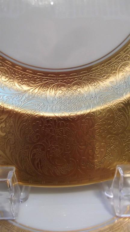 Set of 14 Gold Encrusted Service Plates by Pickard at 1stDibs | pickard ...
