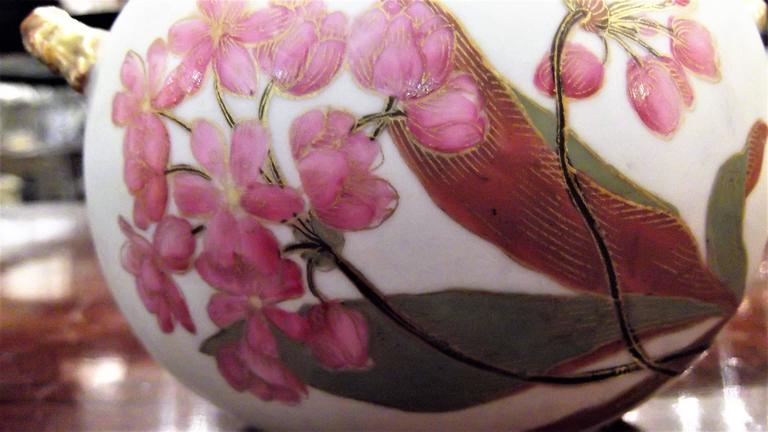 Antique English Hand-Painted Tea Set For Sale at 1stDibs