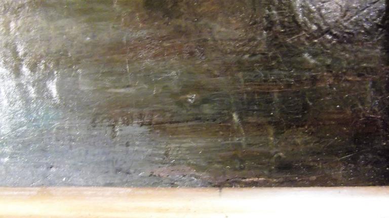 19th Century Oil Painting on Board English Bucolic Signed J. Stark at ...